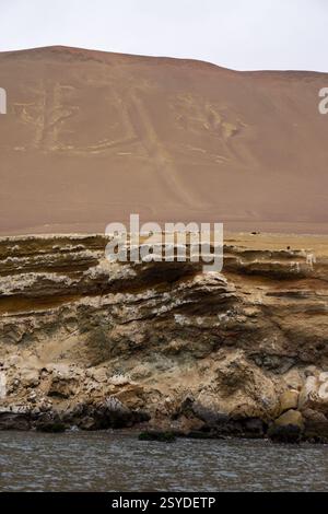 View of the Pacific Ocean at the Ballestas Islands in Paracas, Ica ...