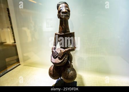 Old African wooden figurine used for tribal dance and rituals in ...
