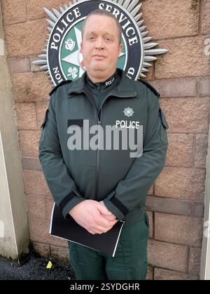 Superintendent Peter Stevenson outside Dungannon Police Service ...