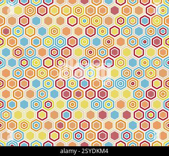 Honeycomb hexagon cells background. Bold rounded stacked hexagon cells. Regular hexagon shapes ...