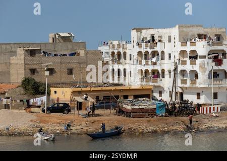 Old town St. Louis UNESCO Heritage site in Senegal Stock Photo - Alamy