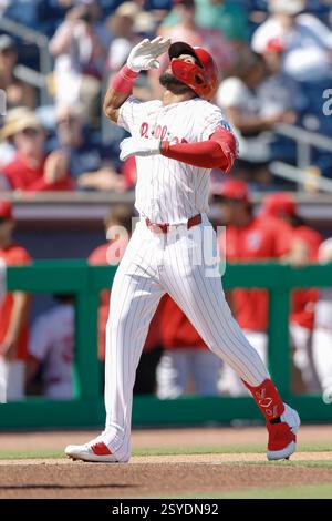 Philadelphia Phillies' Johan Rojas (left) and Edmundo Sosa during game ...