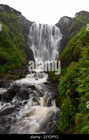 Clashnessie Waterfall in Assynt Scotland Stock Photo - Alamy