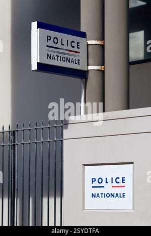 Facade of the Hôtel de Police (Police station) of Saint-Pierre de la ...