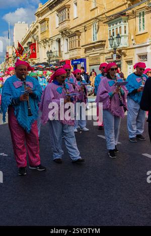 Hamrun, Malta - February 23rd, 2025 - Colorful Street Scene Featuring ...