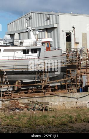 Girvan, Ayrshire, Scotland - shipyard maintenance at the Alexander ...