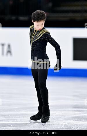 Jiarui LI (HKG), during Junior Men Free Skating, at the ISU World ...
