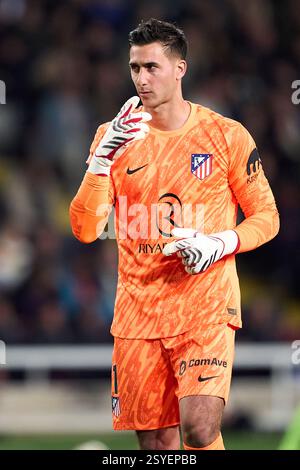 Juan Musso of Club Atletico de Madrid looks on during the UEFA ...