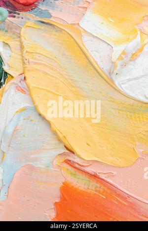 original art painting oil color floating market thailand countryside ...