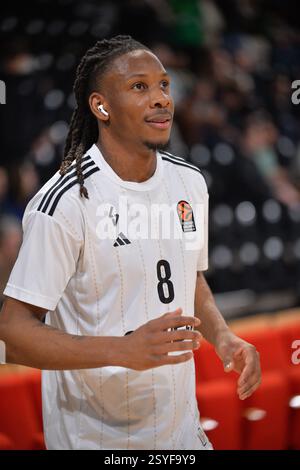 Melvin Ajinca of LDLC Asvel Villeurbanne during the Turkish Airlines Euroleague basketball match ...