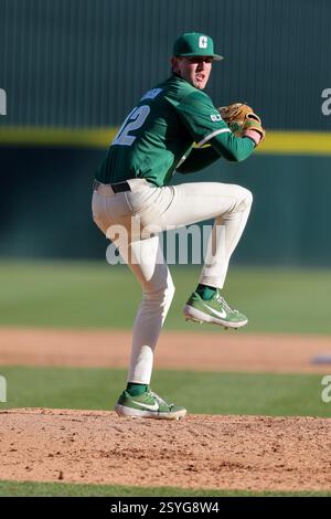 Charlotte 49ers pitcher Chase Carson (12) during an American Athletic ...