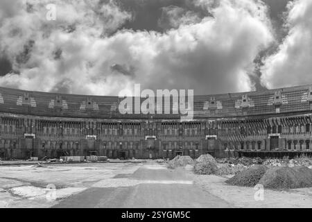 Inner courtyard of the Congress Hall, unfinished National Socialist ...