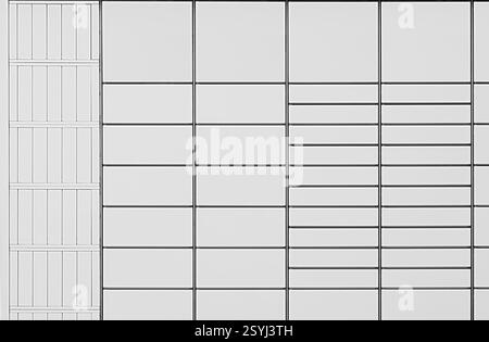 Modern postal machine for parcels and letters. Banner design Stock ...