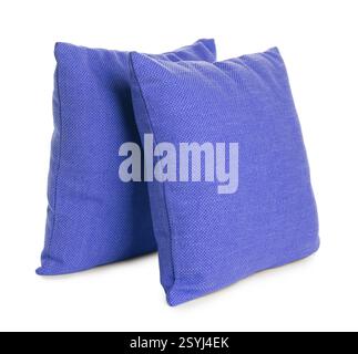 Bright color pillows isolated on white Stock Photo - Alamy