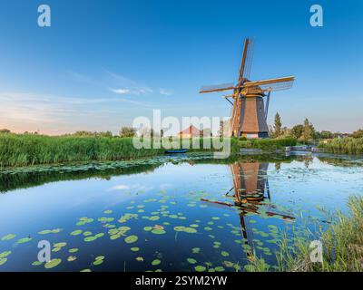 The Rietveldse mill in Hazerswoude-dorp during the sunset Stock Photo ...
