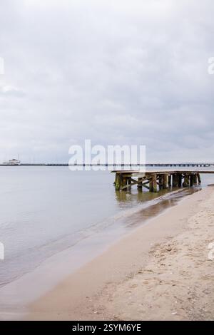 wooden pier in Sopot, Poland Stock Photo - Alamy