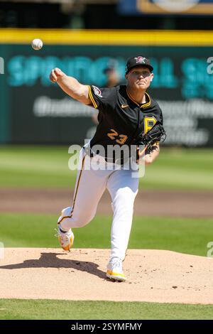 Pittsburgh Pirates pitcher Mitch Keller delivers during the first ...