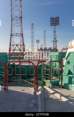The launch pad of the Zenit-M rocket (now the Baiterek launch complex ...