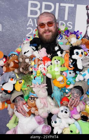 Teddy Swims arriving for The BRIT Awards 2025 at London's O2 Arena. Picture date: Saturday March ...