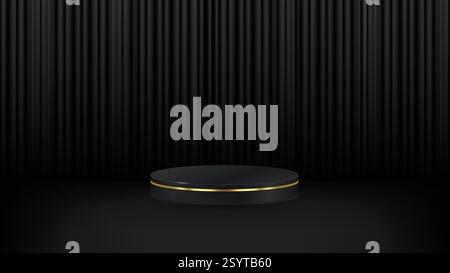 Abstract scene background. Cylinder podium on pink background. Product ...