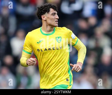 Blackburn, UK. 01st Mar, 2025. Ben Chrisene of Norwich City during the ...