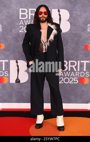 Jared Leto attends The BRIT Awards 2025 at Intercontinental Hotel London at The O2 on March 01 ...