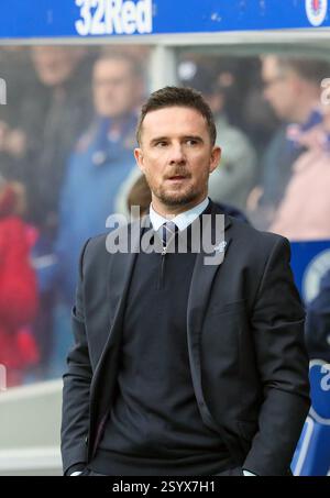 Former Rangers player Barry Ferguson (centre) in the stands during the ...