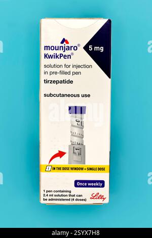 A package and an injection pen of Mounjaro Subcutaneous Injection ATEOS ...