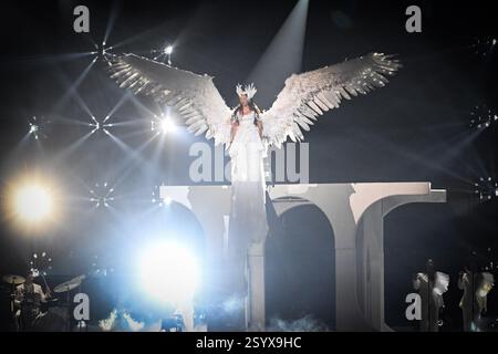 London, UK. 1 March 2025. Jade Thirlwall performing at the BRIT Awards ...
