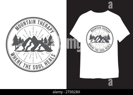 Mountain-Inspired T-Shirt Design Stock Vector Image & Art - Alamy
