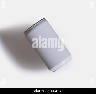 Soda can white color or solid color and realistic texture rendering 3D ...