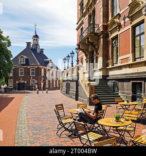 Historic houses with the old scales, old town, Leer, East Frisia, Lower ...