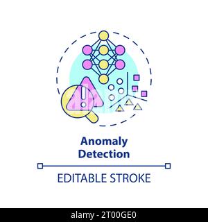 2D thin linear colorful anomaly detection icon Stock Vector Image & Art - Alamy