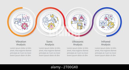 Multicolor predictive maintenance layout with linear icons Stock Vector Image & Art - Alamy