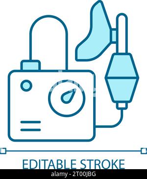 Oxygen concentrator line color icon. concept. Sign for web page, mobile ...