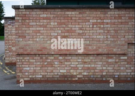 Codebreakers Wall.Bletchley Park, once the home of British Codebreaking ...