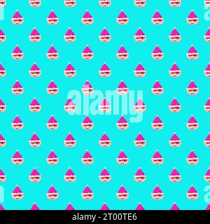 Seamless Pattern of Santa Clause Christmas Cookies on Delectable ...