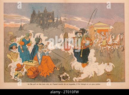 Cinderella Illustration published in "Les contes de Perrault", by ...
