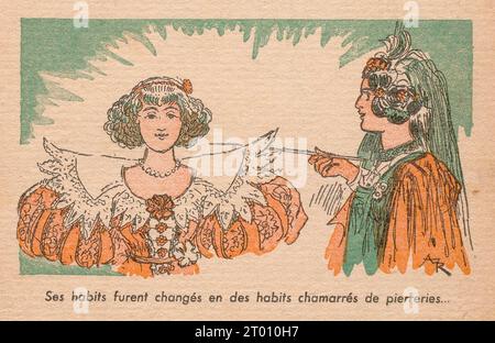 Cinderella Illustration published in "Les contes de Perrault", by ...