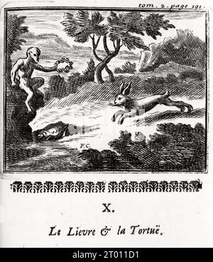 Le Lièvre et la tortue - fable by La Fontaine (the Hare and the ...