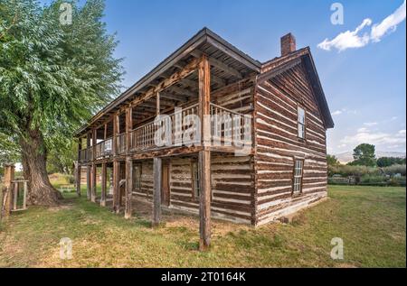 Robbers Roost, historic stagecoach station, log cabin, near village of ...