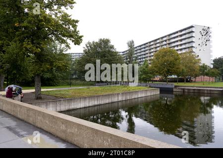 AMSTERDAM - The Monument to the Air Disaster in the Bijlmer with the ...