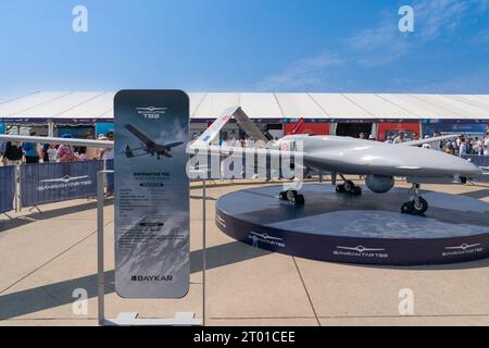Ankara, Turkey - September 2, 2023: The Bayraktar TB2 is a medium ...