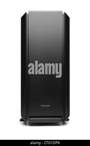 System unit case be quiet silent base 802 on white background Stock ...
