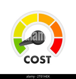 Cost reduction Level Meter, measuring scale. Cost reduction Level ...