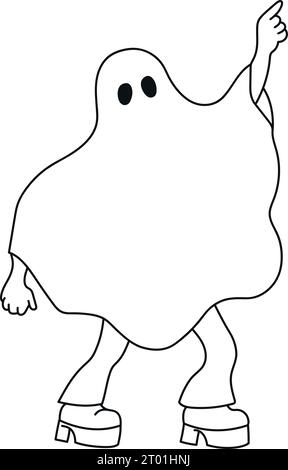 Vector illustration of a nice cartoon ghost Stock Vector Image & Art ...