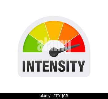 Intensity Level Meter, measuring scale. Intensity Level speedometer ...