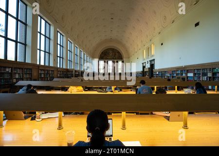 The Harlan Hatcher Graduate Library reference room at the University of ...