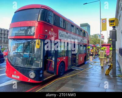 London, UK. 03rd Oct, 2023. The upper deck of an Arriva Routemaster bus ...