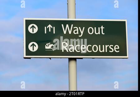 Platform sign at Tattenham Corner Railway Station, Surrey, England ...